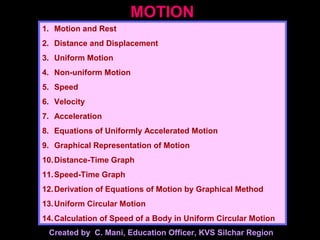Physical Science Motion Powerpoint