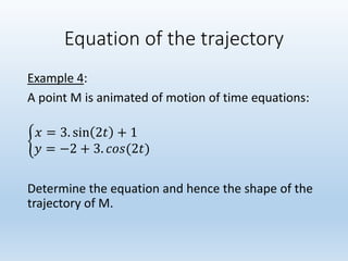motion of a particle in a plane (part i) | PPTX