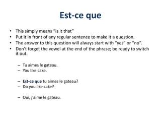 1 Mots De Question | PPTX