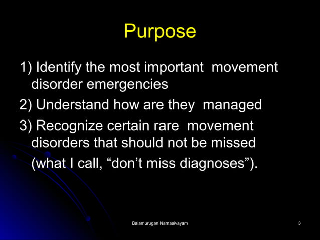 1 movement emergency | PPT