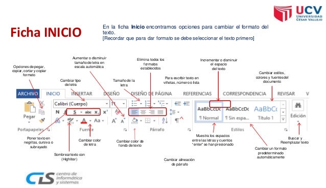 fundamentos, entorno y edicion; Microsoft word