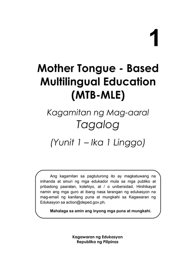 1 mtb lm tag q1 w1 | PDF