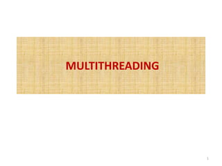 1 Multithreading basics.pptx | Operating Systems | Computer Software ...