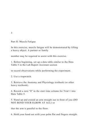 1 Muscle Physiology Lab Assignment Part I Muscle.docx | Physical ...