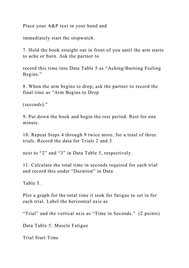 1 Muscle Physiology Lab Assignment Part I Muscle.docx | Physical Therapy | Wellness