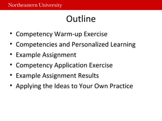 Personalizing Competencies: Helping Students Envision and Reflect Upon ...