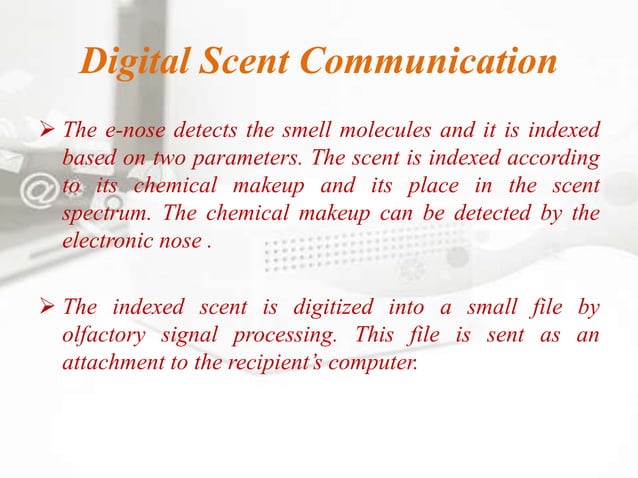digital scent technology | PPTX
