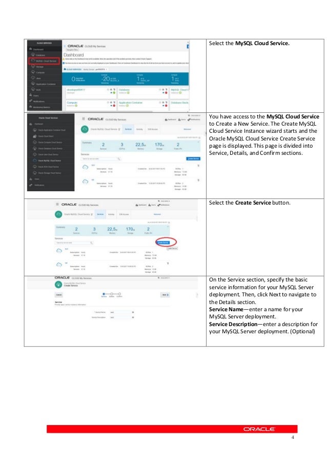 1 Mysql Cloud Trial Quick Start Guide 