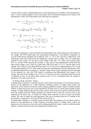 SOLAR PANEL CONTROL USING SLIDING MODE | PDF