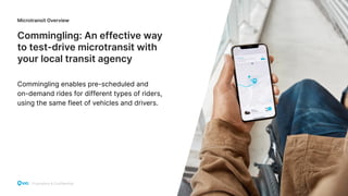 Microtransit and Digital Infrastructure | PPT