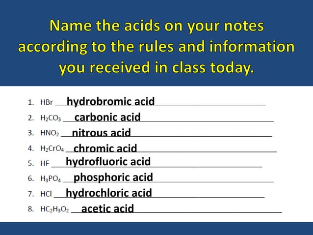 1 naming acids and bases | PPT