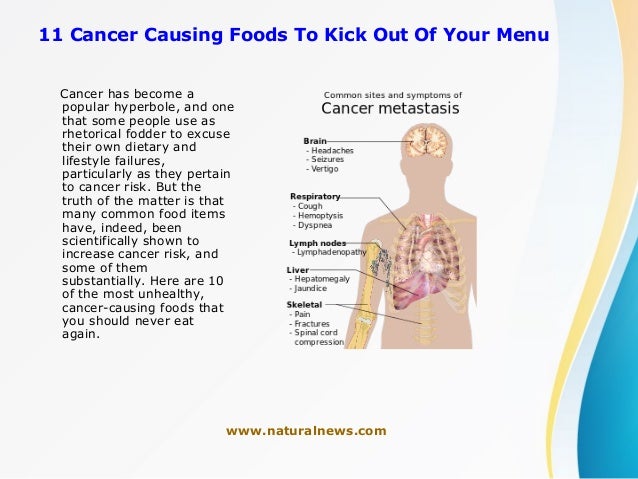 10 Cancer Causing Foods In Your Diet - collectorinter