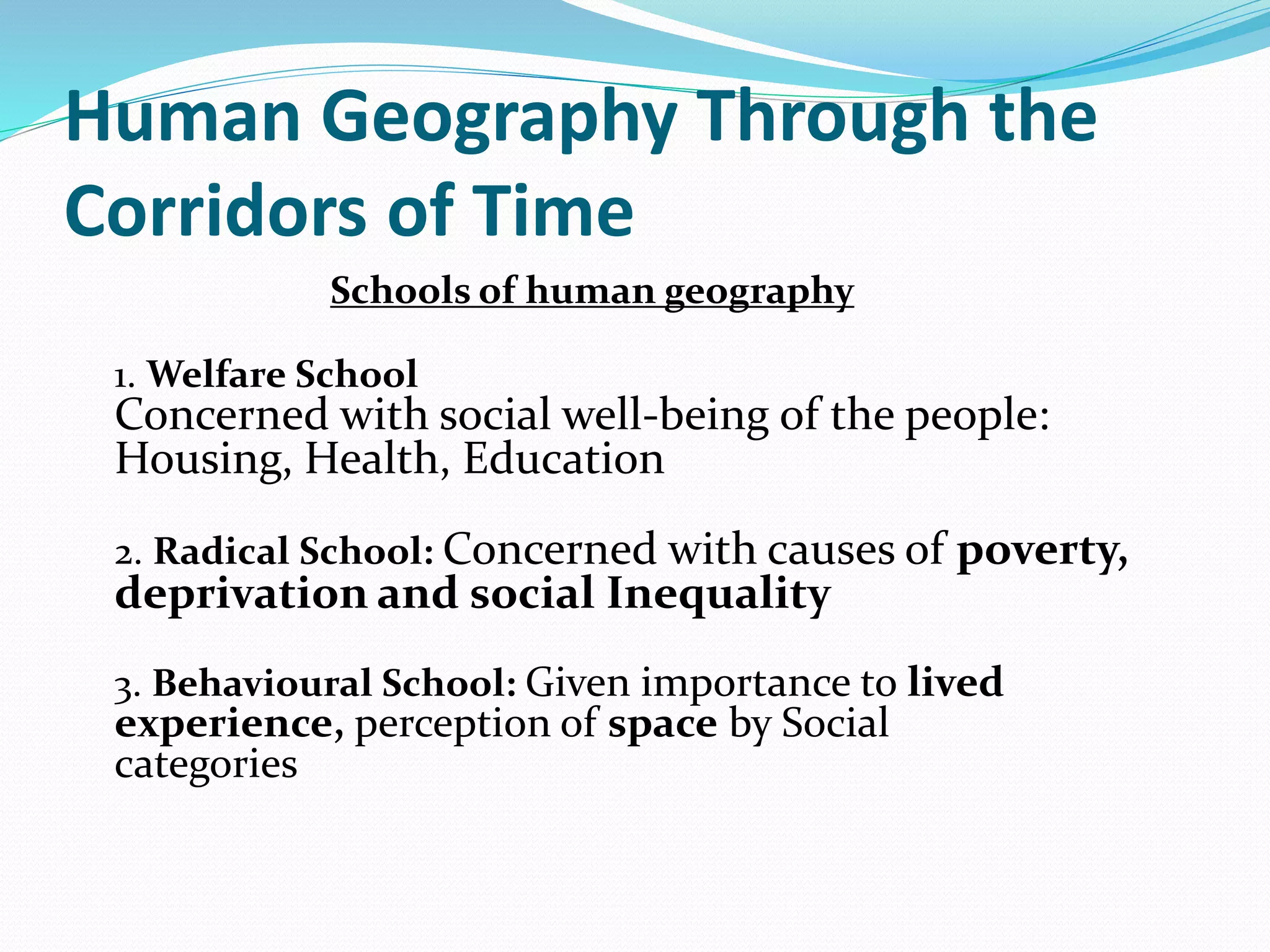 Human Geography Nature and scope | PPTX