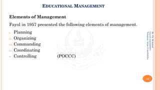 Nature of Educational Management | PDF