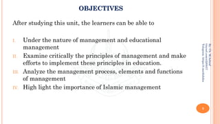 Nature of Educational Management | PDF