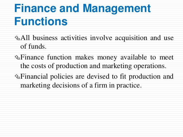 nature of financial management