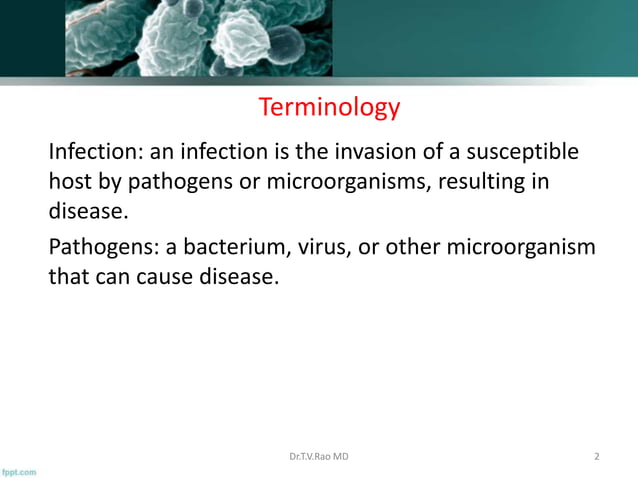 1 Nature of infection.pptx | Infectious Diseases | Diseases and Conditions