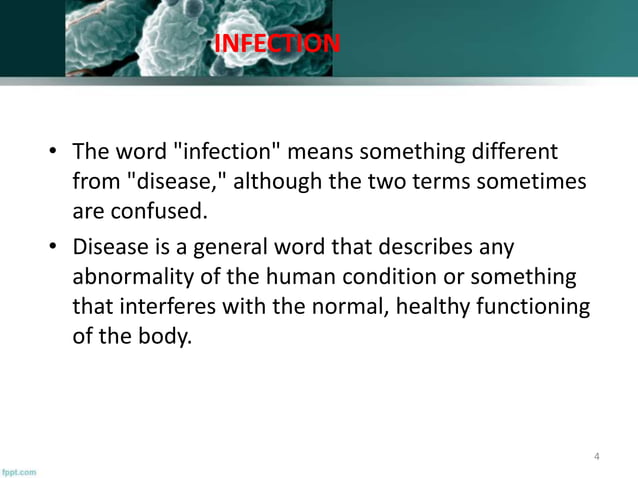 1 Nature of infection.pptx | Infectious Diseases | Diseases and Conditions