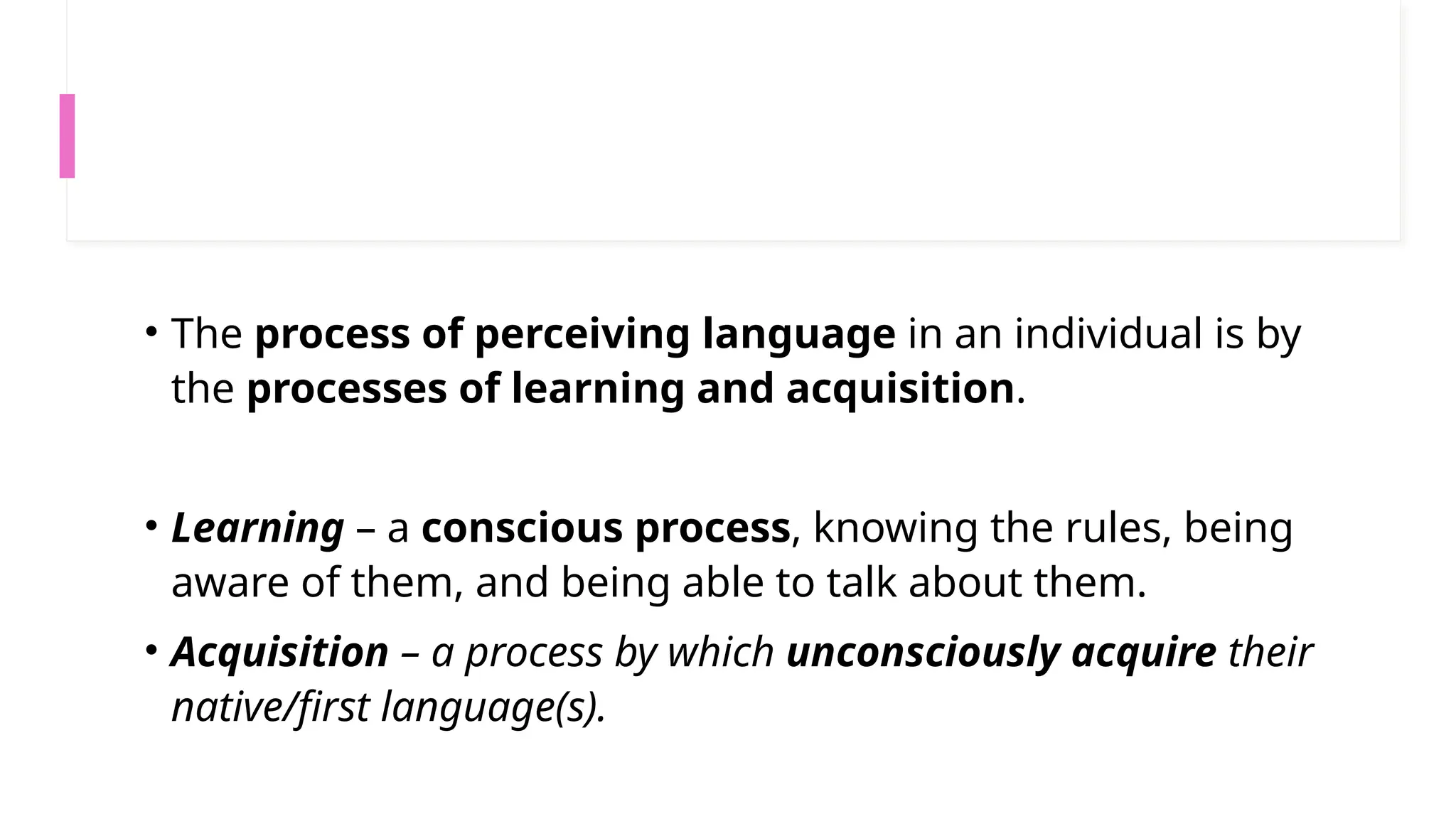 Nature of Language and Learning - Human,. | PPTX