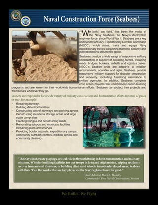 Naval Construction Force Fact Sheet | PDF