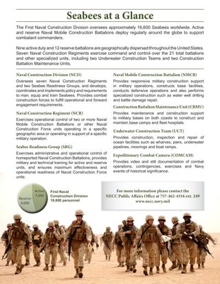 Naval Construction Force Fact Sheet | PDF