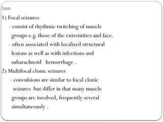 Neonatal seizure wachemo university medical note | PPTX