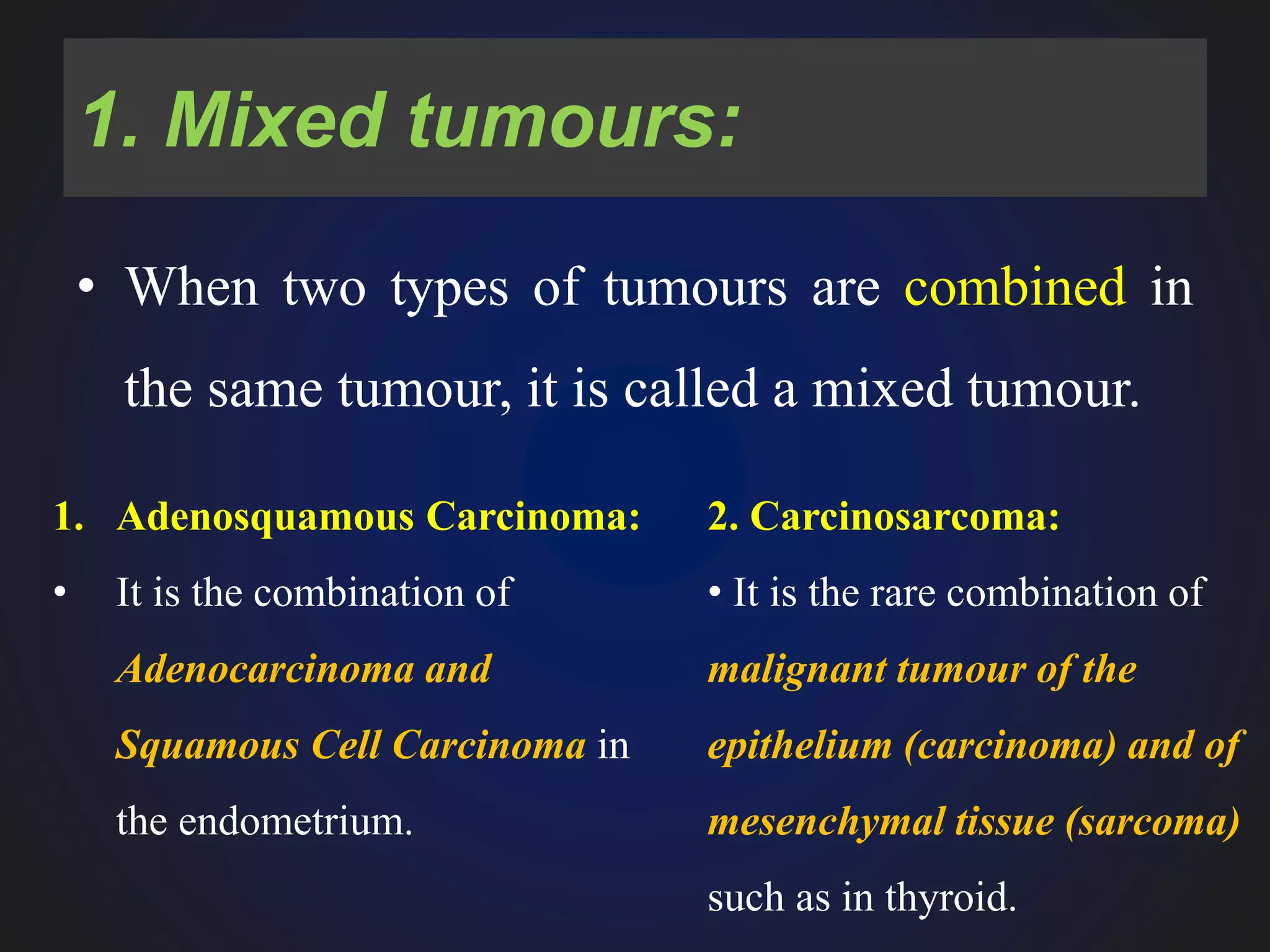 neoplasia introduction, nomenclature, classification of tumours | PPTX