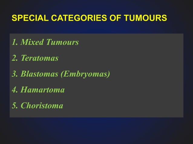 neoplasia introduction, nomenclature, classification of tumours | PPTX