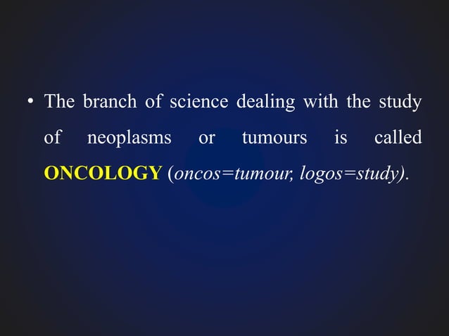 neoplasia introduction, nomenclature, classification of tumours | PPTX