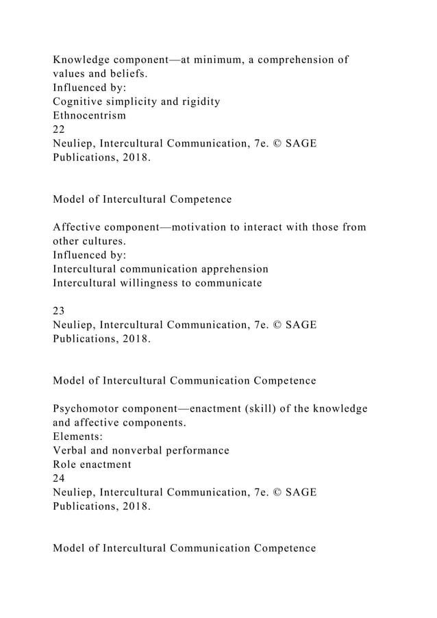 1Neuliep, Intercultural Communication, 7e. © SAGE Publications.docx