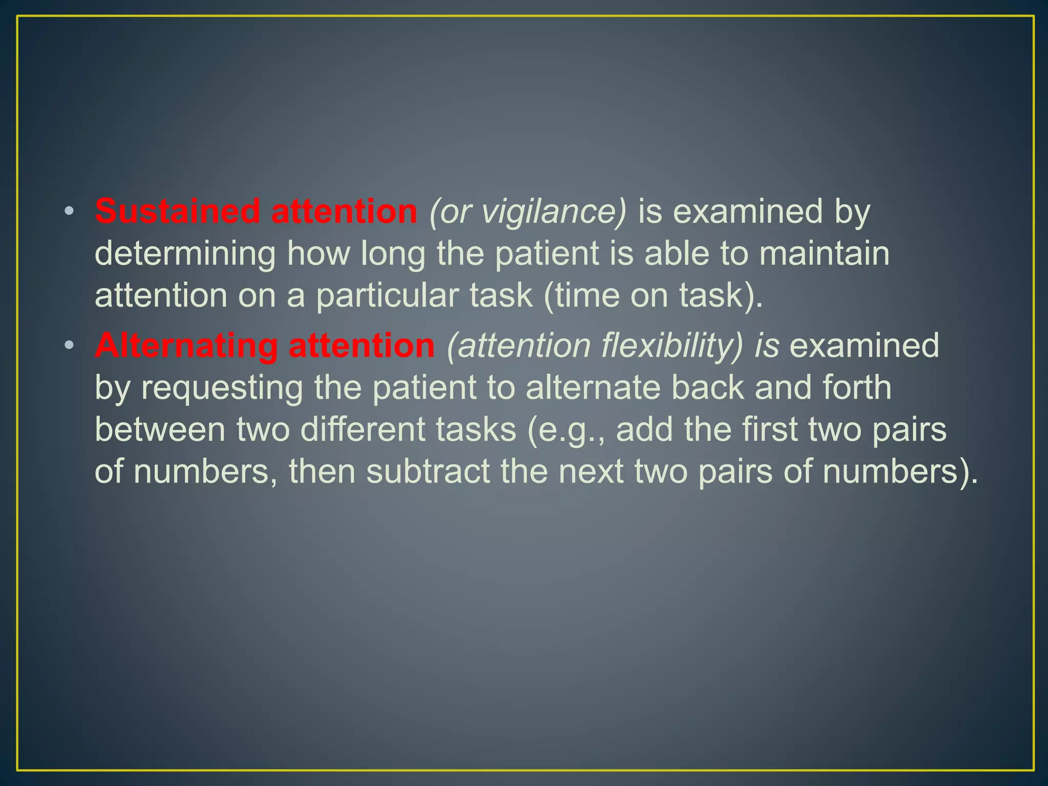 HIGHER MENTAL FUNCTIONS ASSESSMENT | PPTX