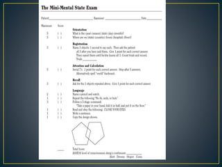 HIGHER MENTAL FUNCTIONS ASSESSMENT | PPTX