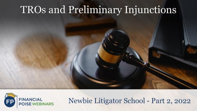 TROs and Preliminary Injunctions | PPT