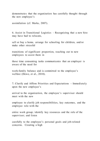 1 New Employee Onboarding– Psychological Contracts | DOCX