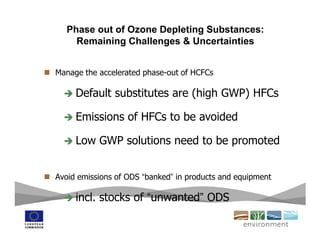 The new EU Regulation on Ozone Depleting Substances implementing the Montreal Protocol | PDF