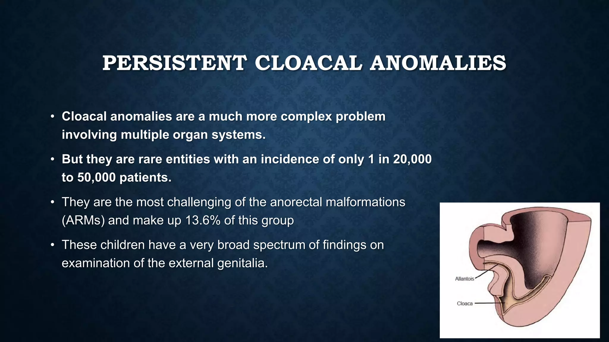 Evaluation of urogenital sinus and cloacal anomalies | PPTX | Pregnancy ...