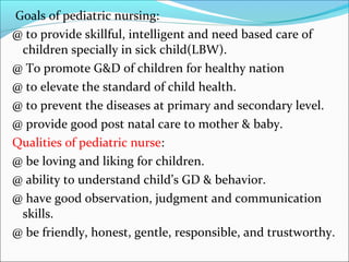 Introduction to Pediatric, Growth and Development | PPT