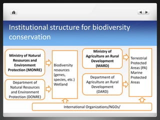 Biodiversity Mainstreaming through National Policies and Legislation | PDF
