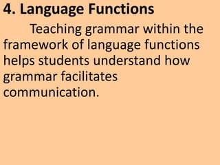 The rules of economy in teaching grammar | PPTX