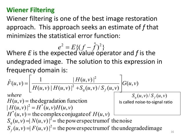 ESTIMATING NOISE PARAMETER & FILTERING (Digital Image Processing) | PPTX