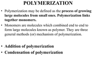 EM-UNIT III - non metallic materials --- polymers | PPT