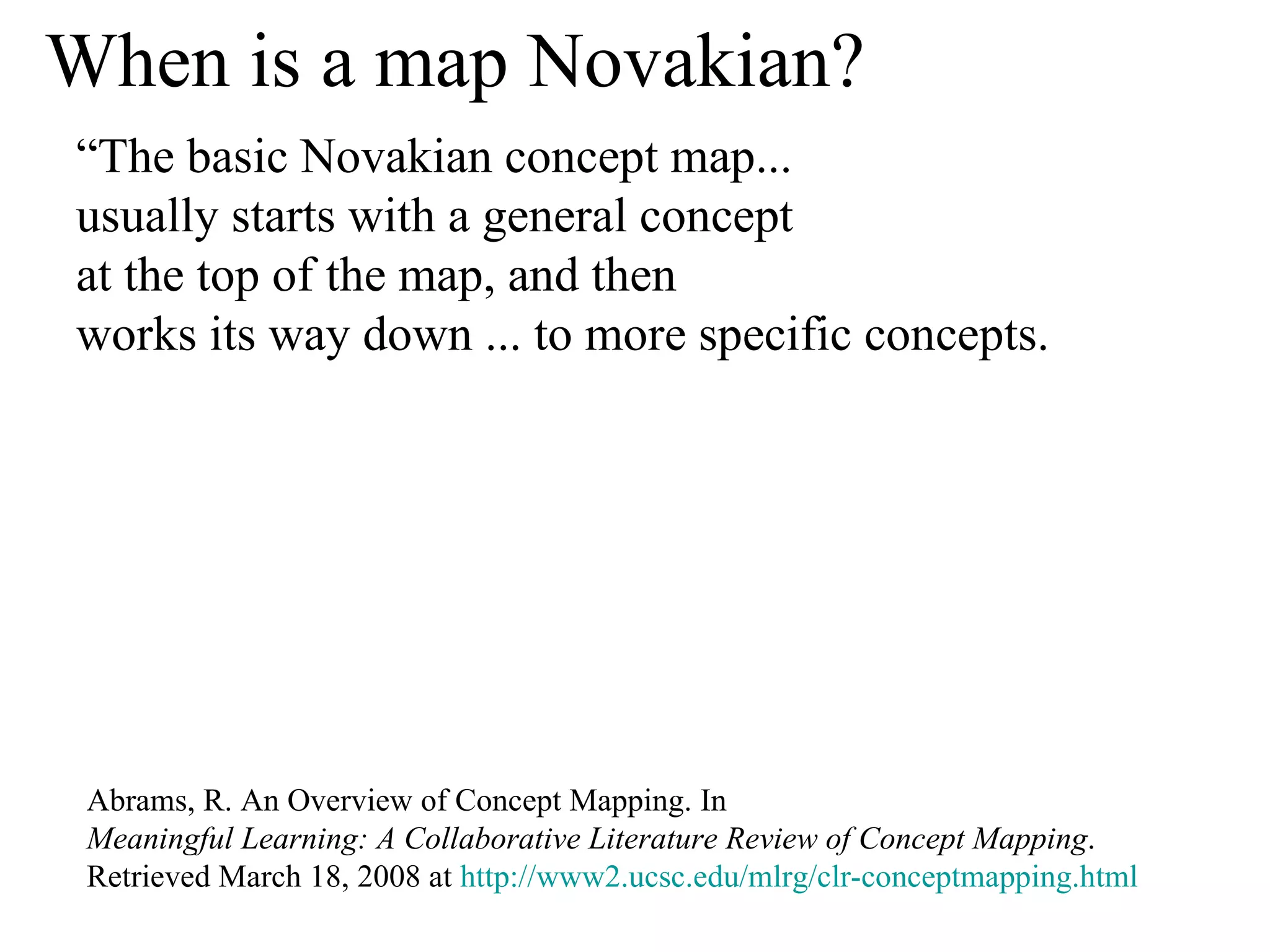 04. Introduction to Novakian mapping (Cmaps) | PPT