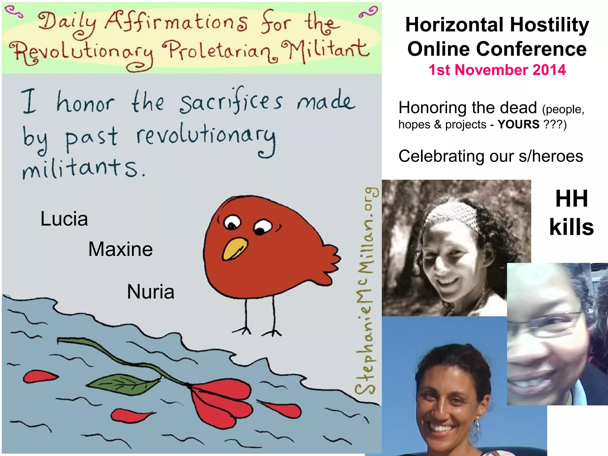 Horizontal Hostility Conference Intro | PPT