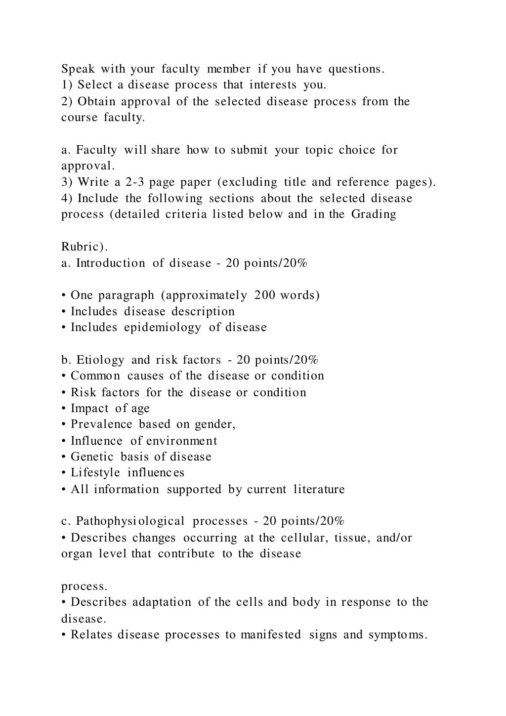 1 NR283 Pathophysiology RUA Pathophysiological Processe | DOCX