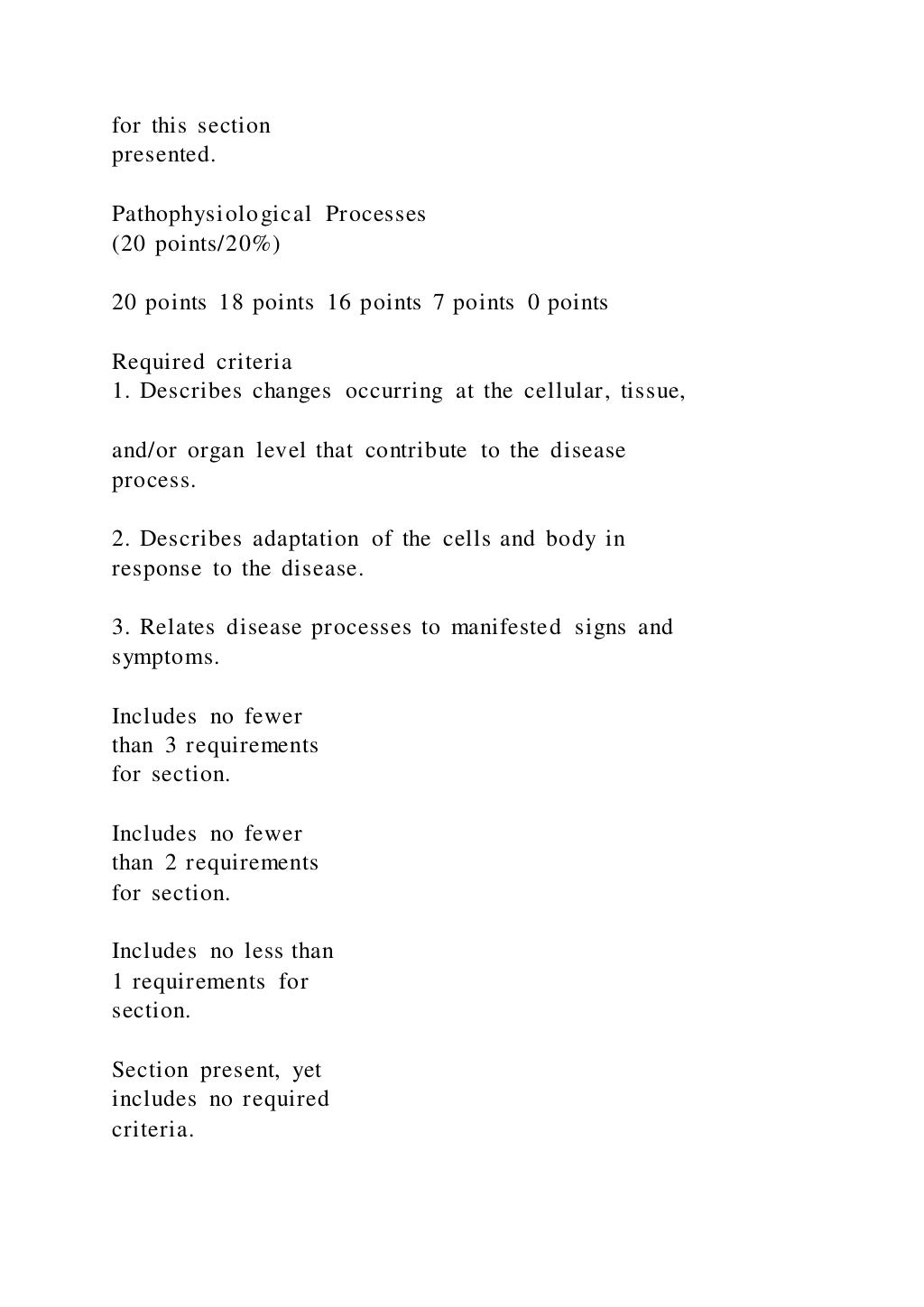1 NR283 Pathophysiology RUA Pathophysiological Processe | DOCX
