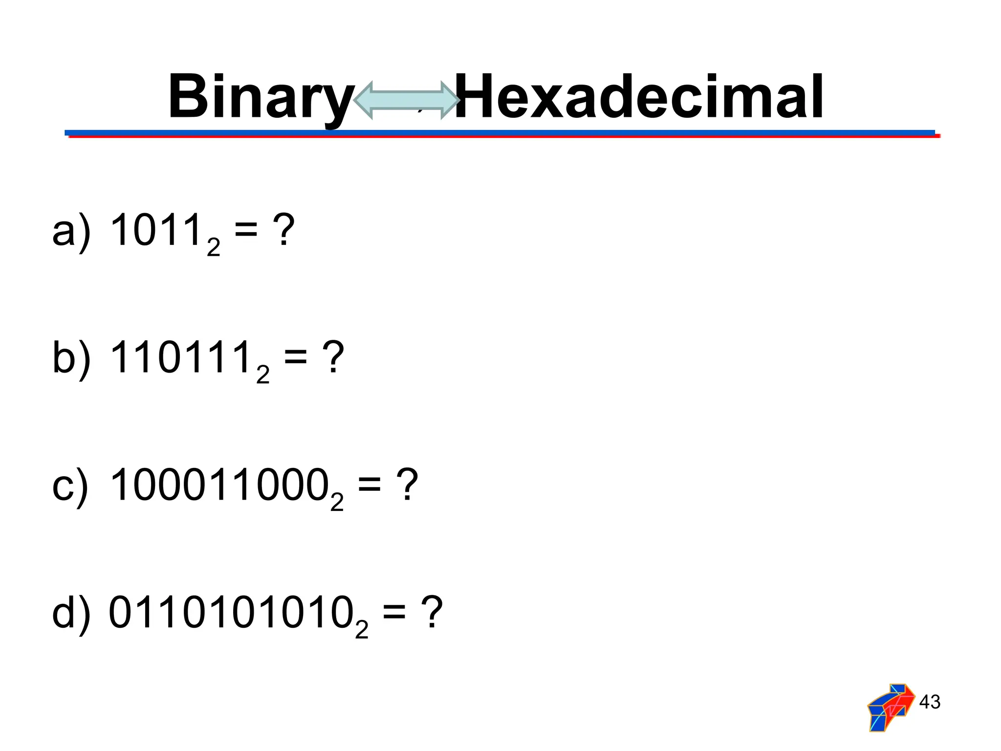 Number System Binary Octal Hexadecimal Numbers Ppt