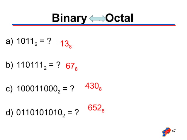 Number System- binary octal hexadecimal numbers | PPT