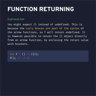Tricky arrow functions in JavaScript - part-1 | PDF