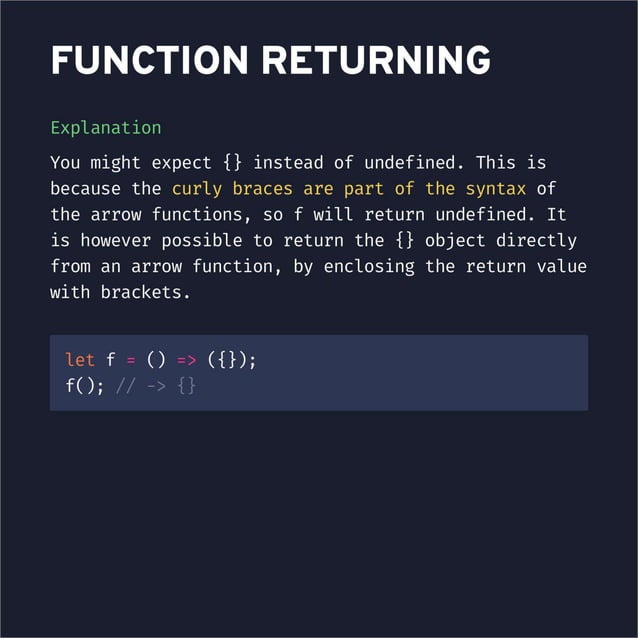Tricky arrow functions in JavaScript - part-1 | PDF Tricky arrow functions in JavaScript - part-1 | PDF