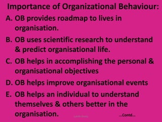 Organisational Behavior and Development | PDF